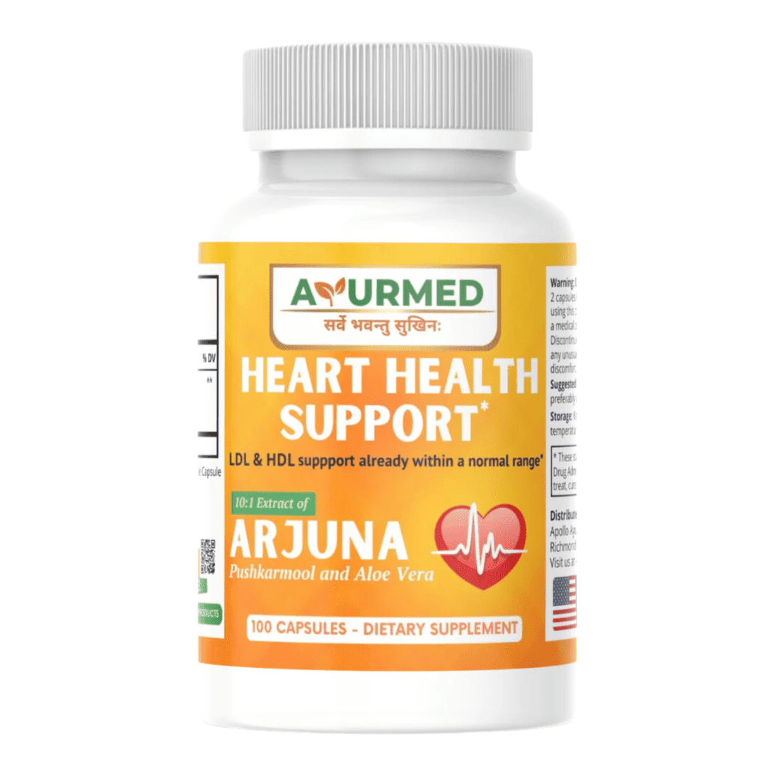 Arjuna Herbal Supplement - 100 Capsules: Cardiovascular, Digestive ...