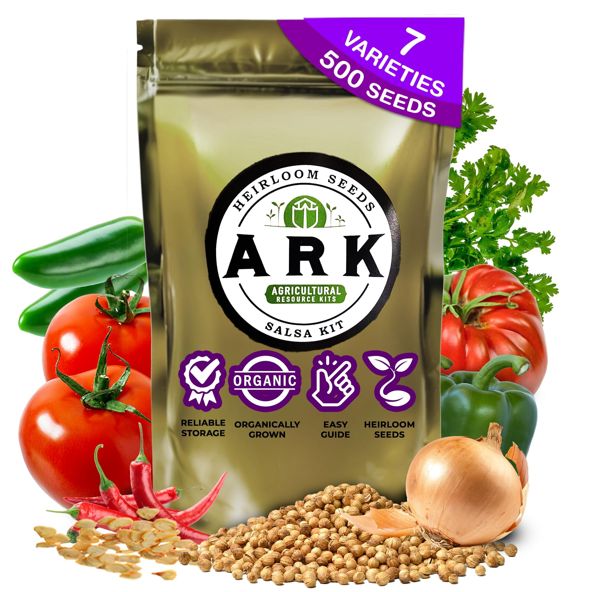 Ark Seed KitsTRDN Salsa Kit - 500 Seeds of Red Tomato, Beefsteak Tomato ...