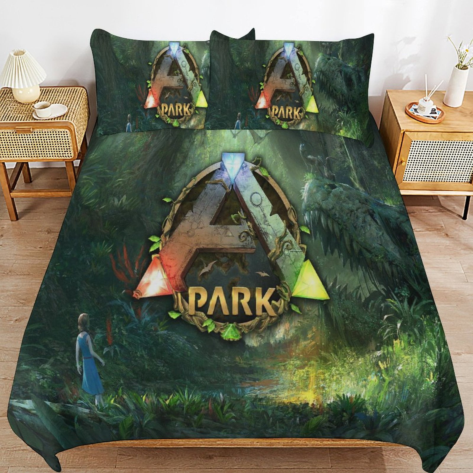Ark Survival Bed Duvet Cover Cartoon Bedding Sets 3D Lightweight 3 ...