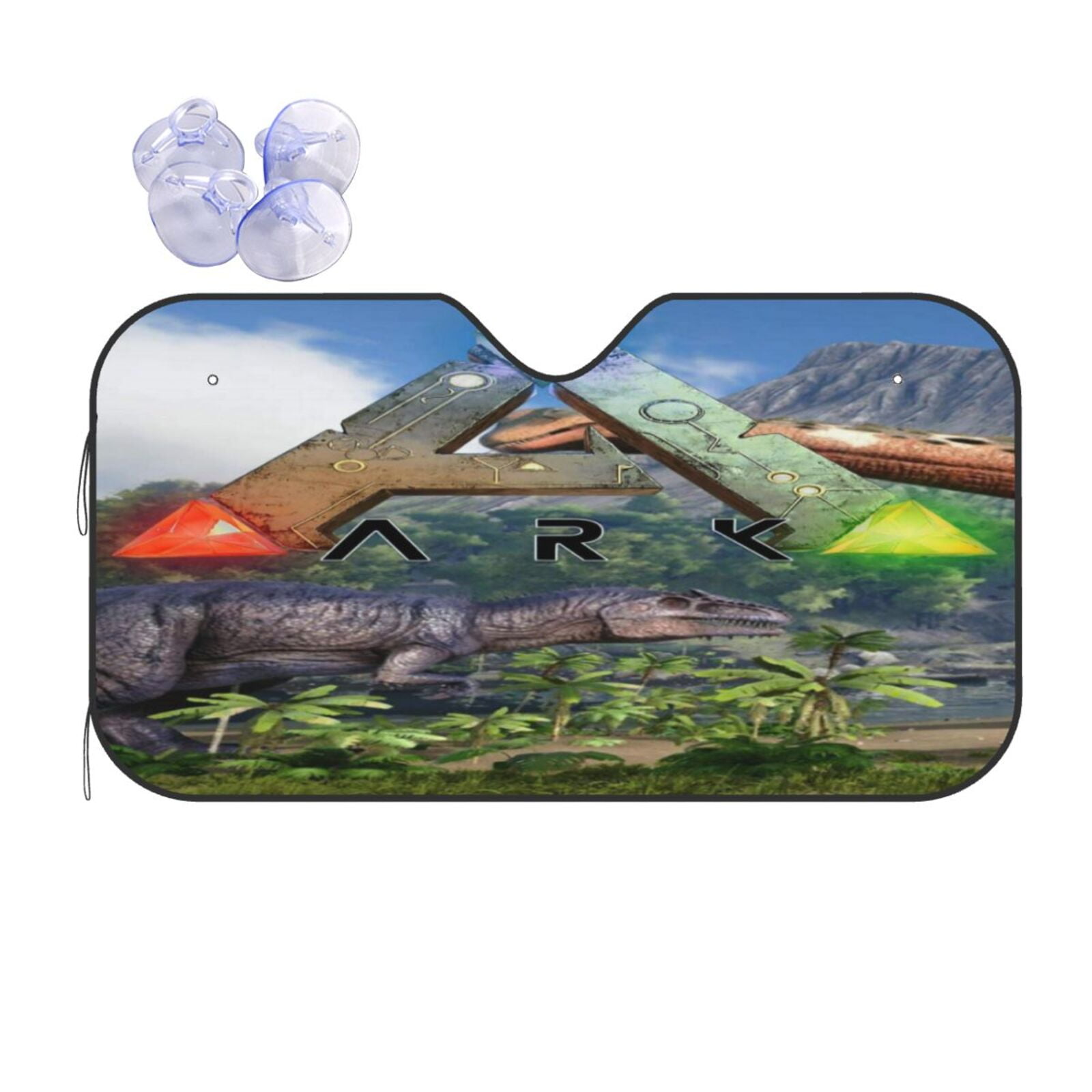 Ark Survival Car Sun Shade Windshield Cartoon Sun Shade for Car Truck & SUV Front Window Shade ...