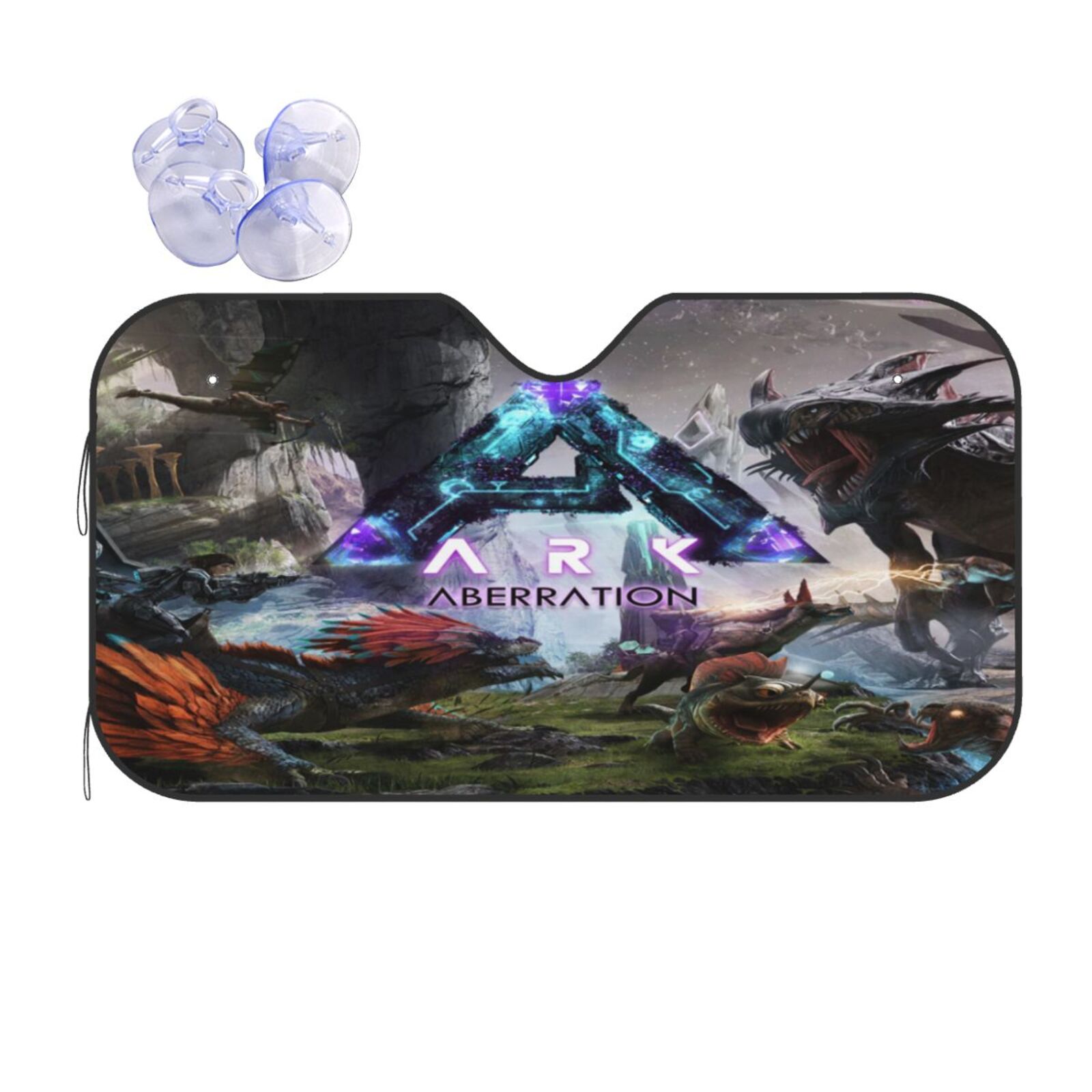 Ark Survival Car Sun Shade Windshield Cartoon Sun Shade for Car Truck & SUV Front Window Shade ...