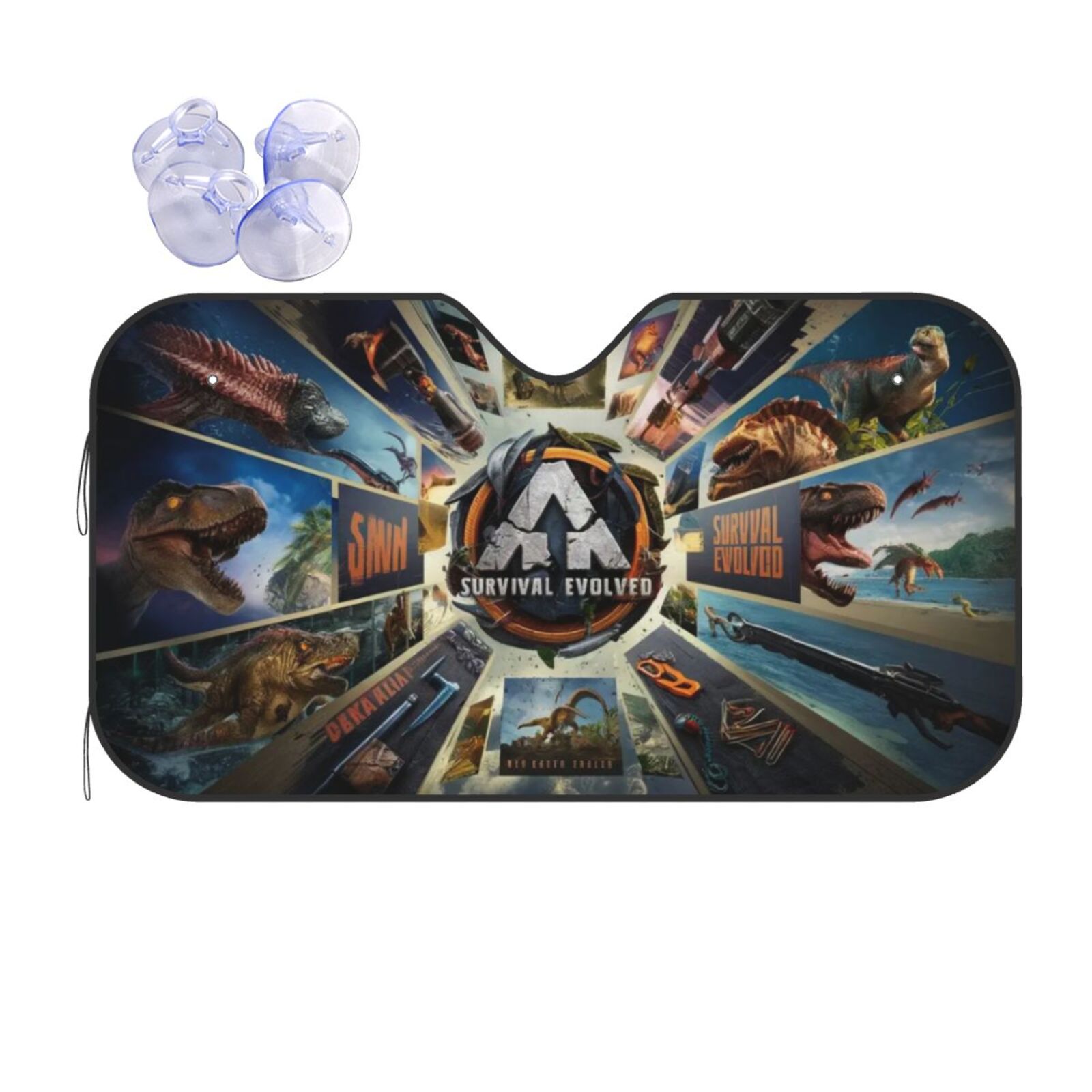 Ark Survival Car Sun Shade Windshield Cartoon Sun Shade for Car Truck & SUV Front Window Shade ...