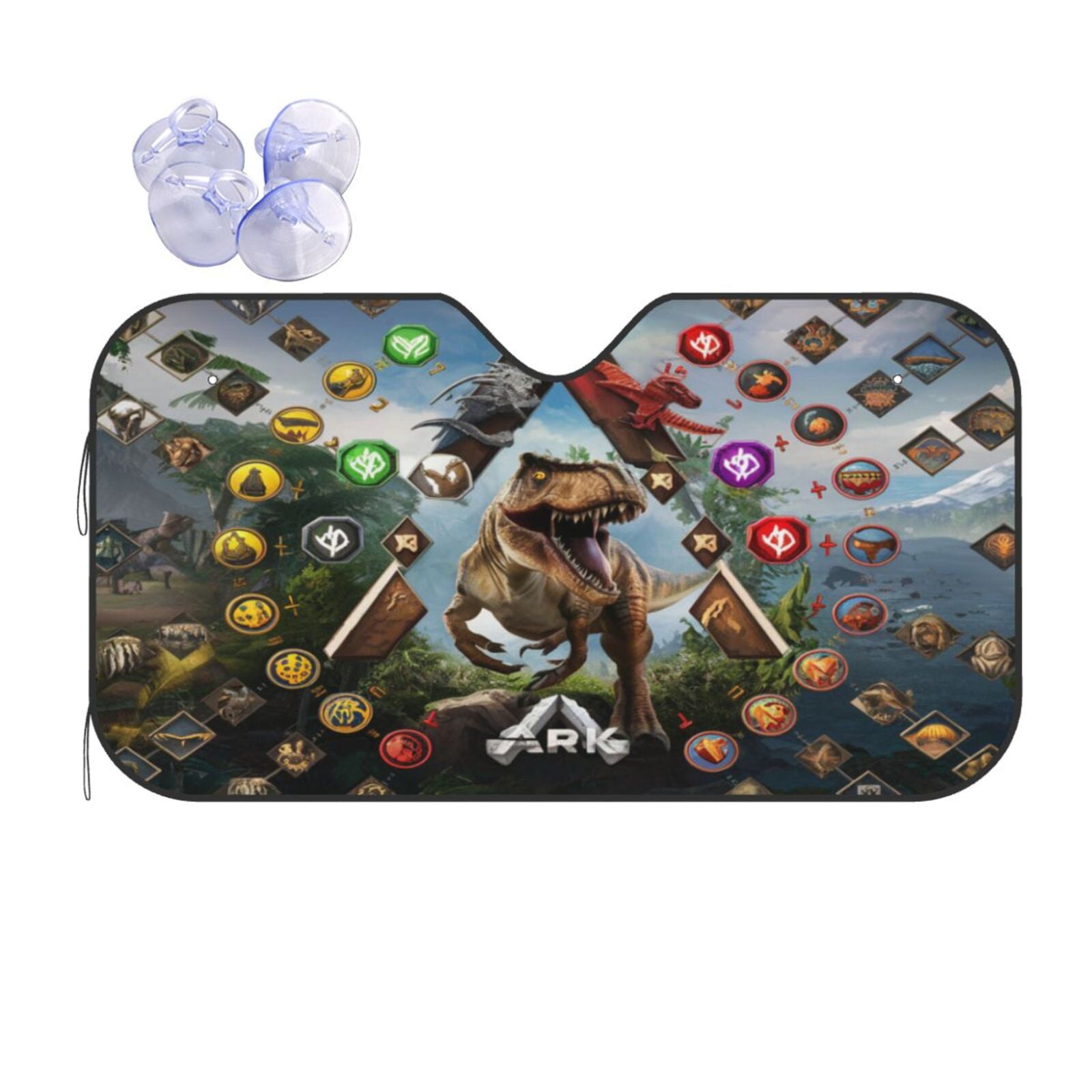 Ark Survival Car Sun Shade Windshield Cartoon Sun Shade for Car Truck ...