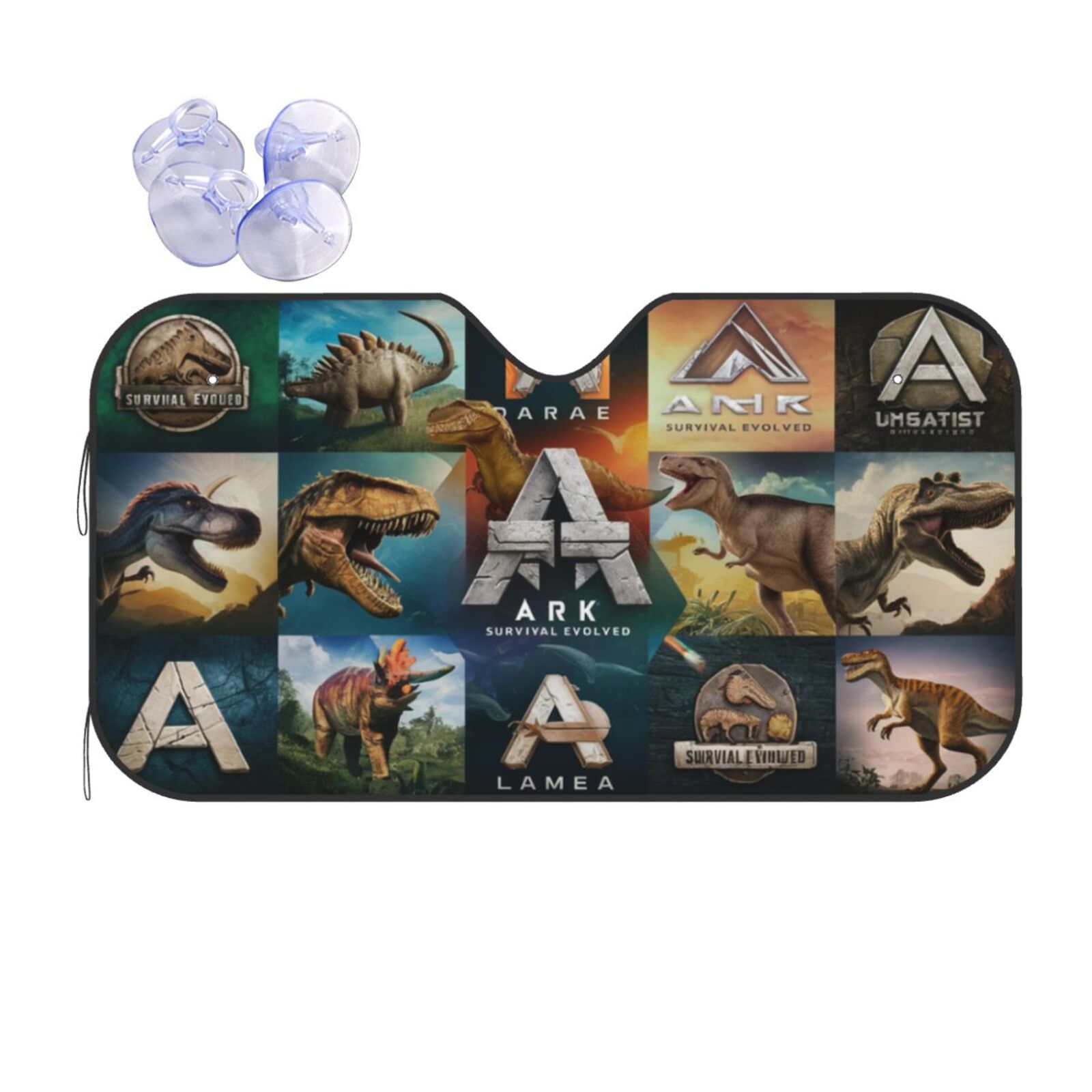 Ark Survival Car Sun Shade Windshield Cartoon Sun Shade for Car Truck & SUV Front Window Shade ...