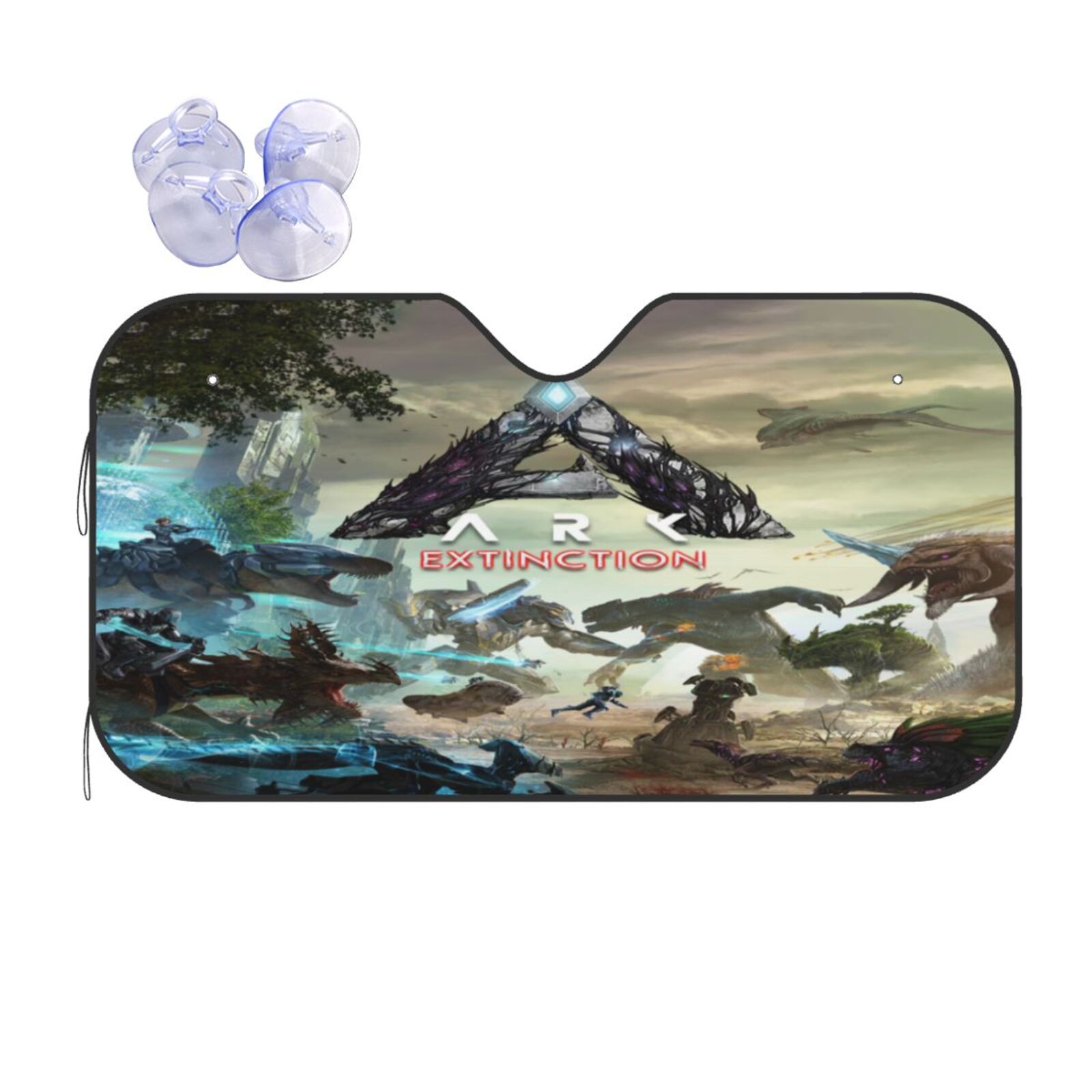 Ark Survival Car Sun Shade Windshield Cartoon Sun Shade for Car Truck & SUV Front Window Shade ...