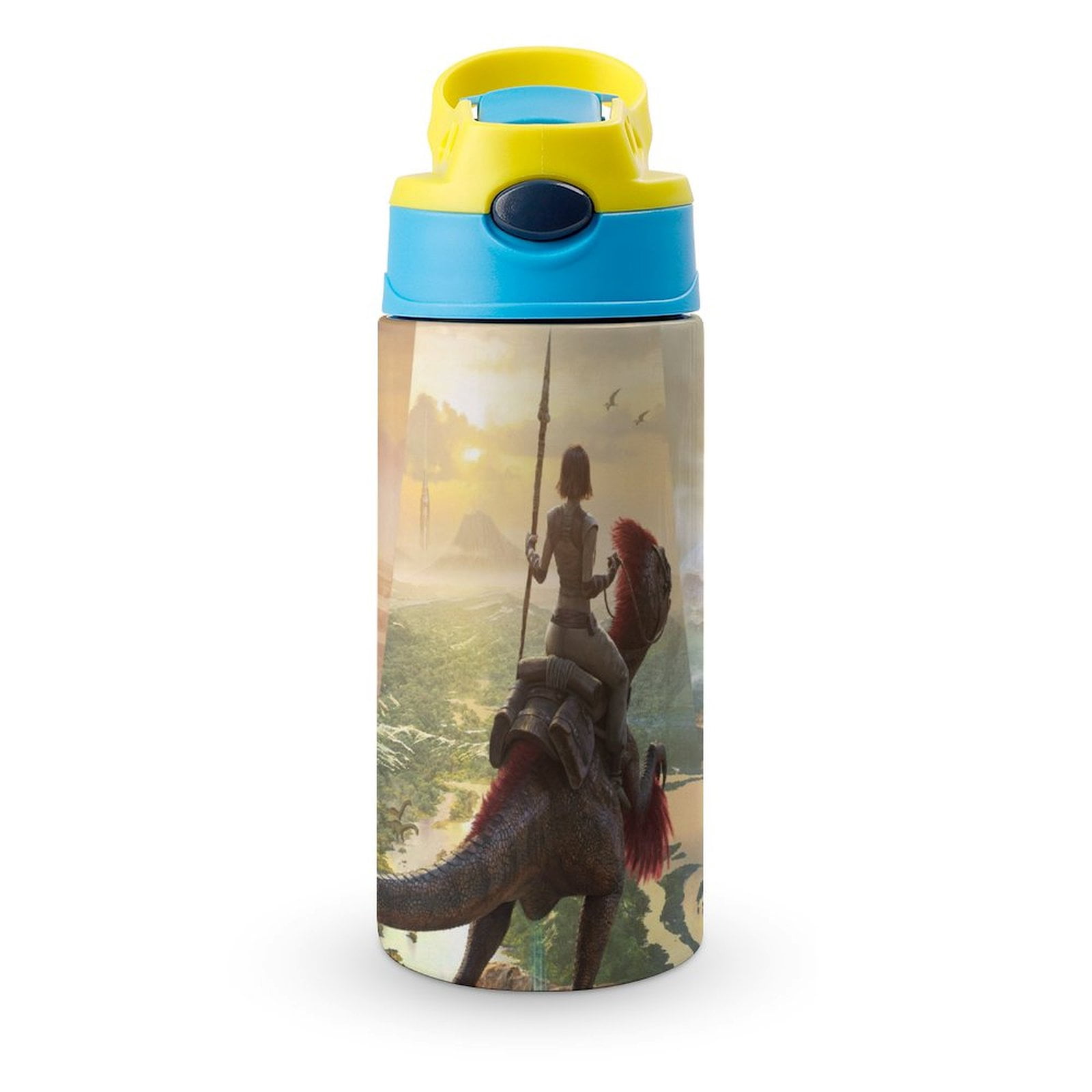 Ark Survival Kids Water Bottle with Straw Lid 12oz Stainless Steel ...