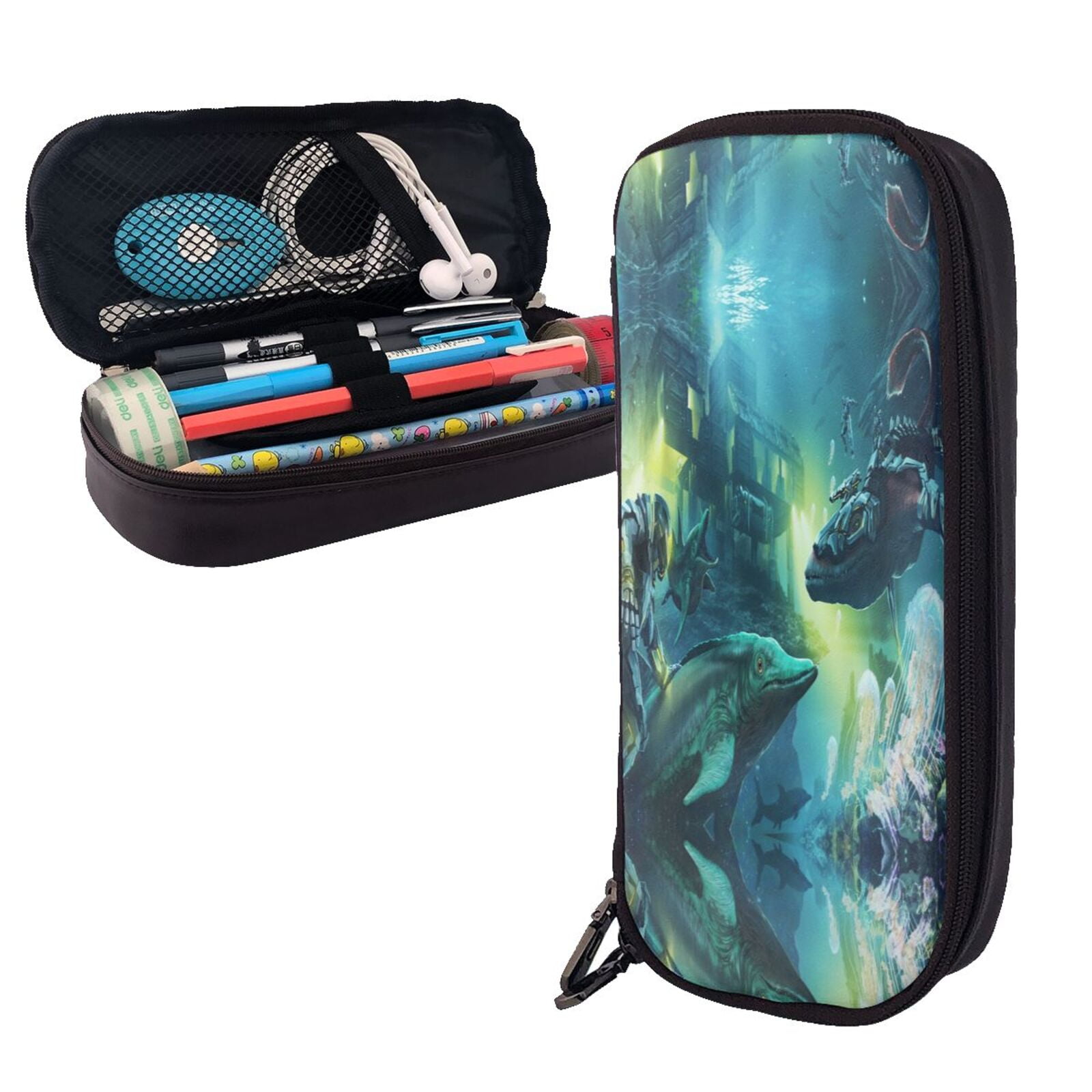 Ark Survival Leather Flap Pencil Case, Cosmetic Bag, Zipper Organizer ...