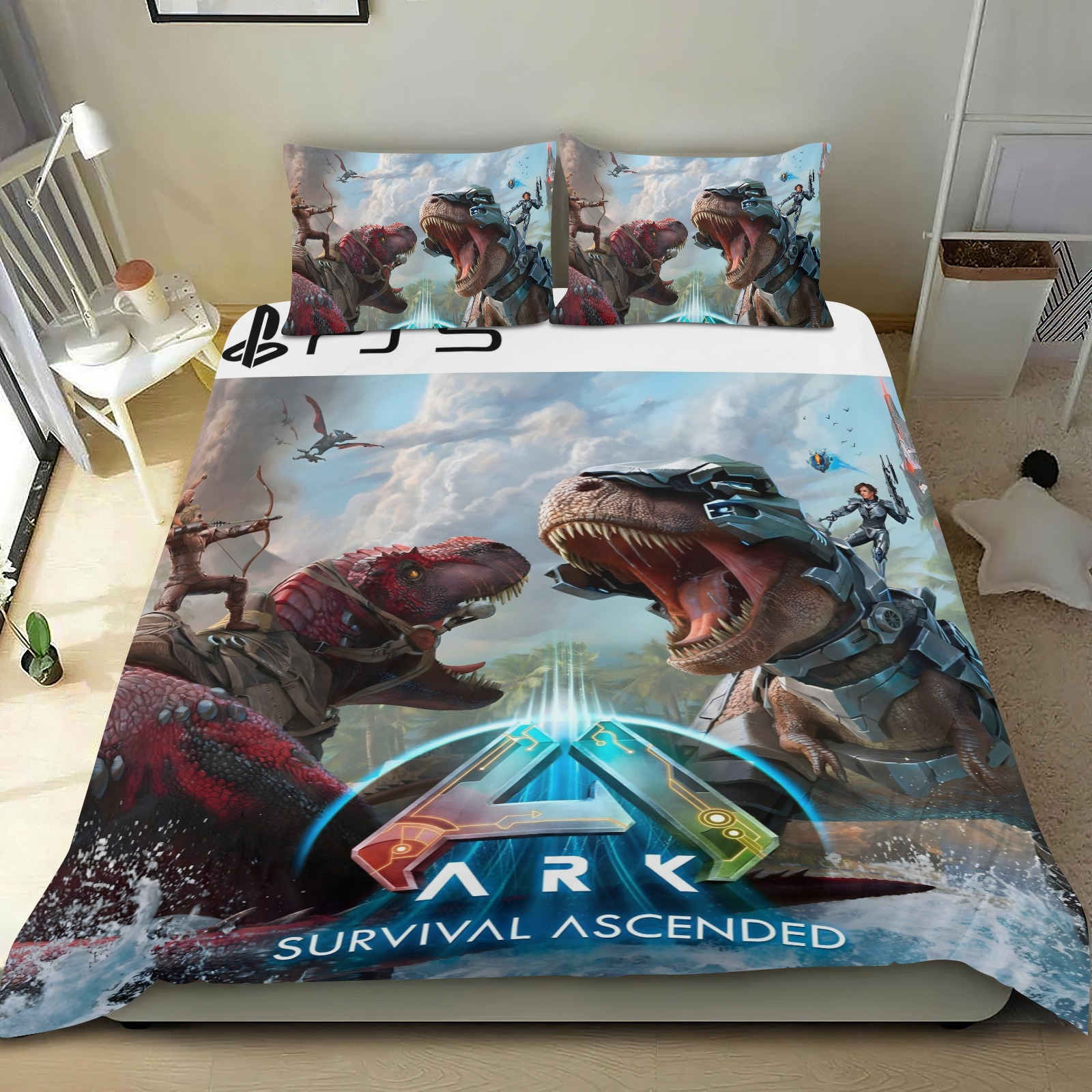 Ark Themed Bed Sheet Set Three Piece Set 36X75Inches Comfortable And ...