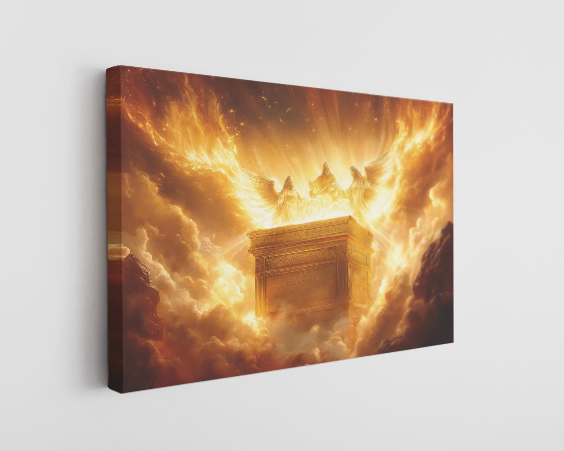 Ark of the Covenant Canvas Wall Art - High-Quality Religious Print ...