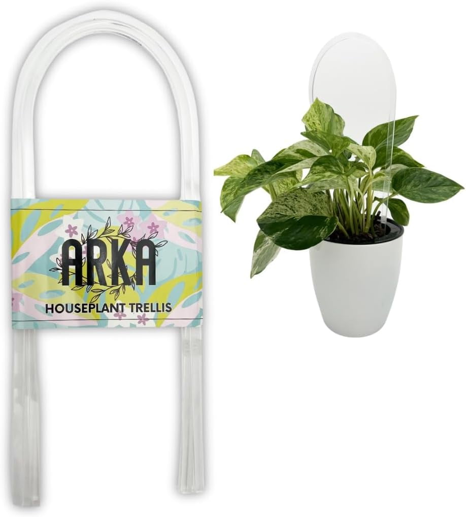 Arka Houseplant Trellis™ - Set of 4 (Clear) Acrylic Trellis for Indoor ...