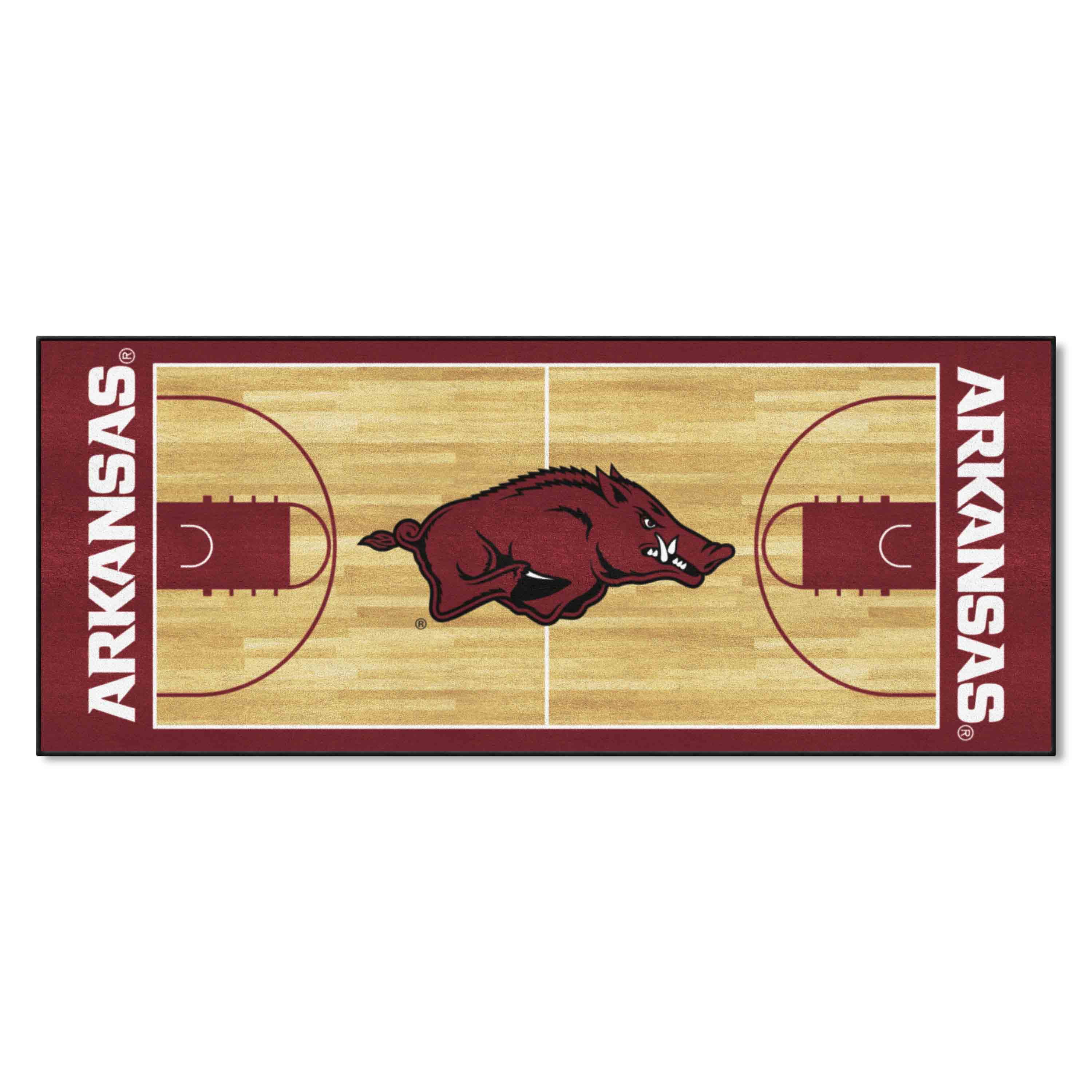 Arkansas Basketball Court Runner 30"x72" - Walmart.com