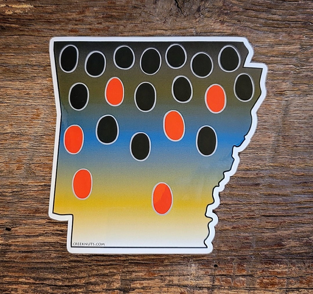 Arkansas Brown Trout Skin Sticker Decal - Walmart.com