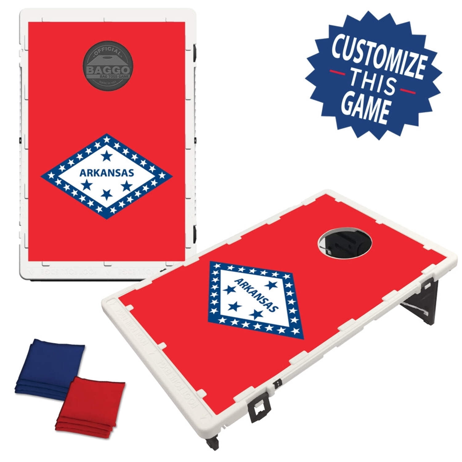 Arkansas Flag Bean Bag Toss Game by BAGGO - Walmart.com