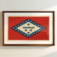 Arkansas Flag Print: Retro Natural State Poster Outdoors Wall Art ...