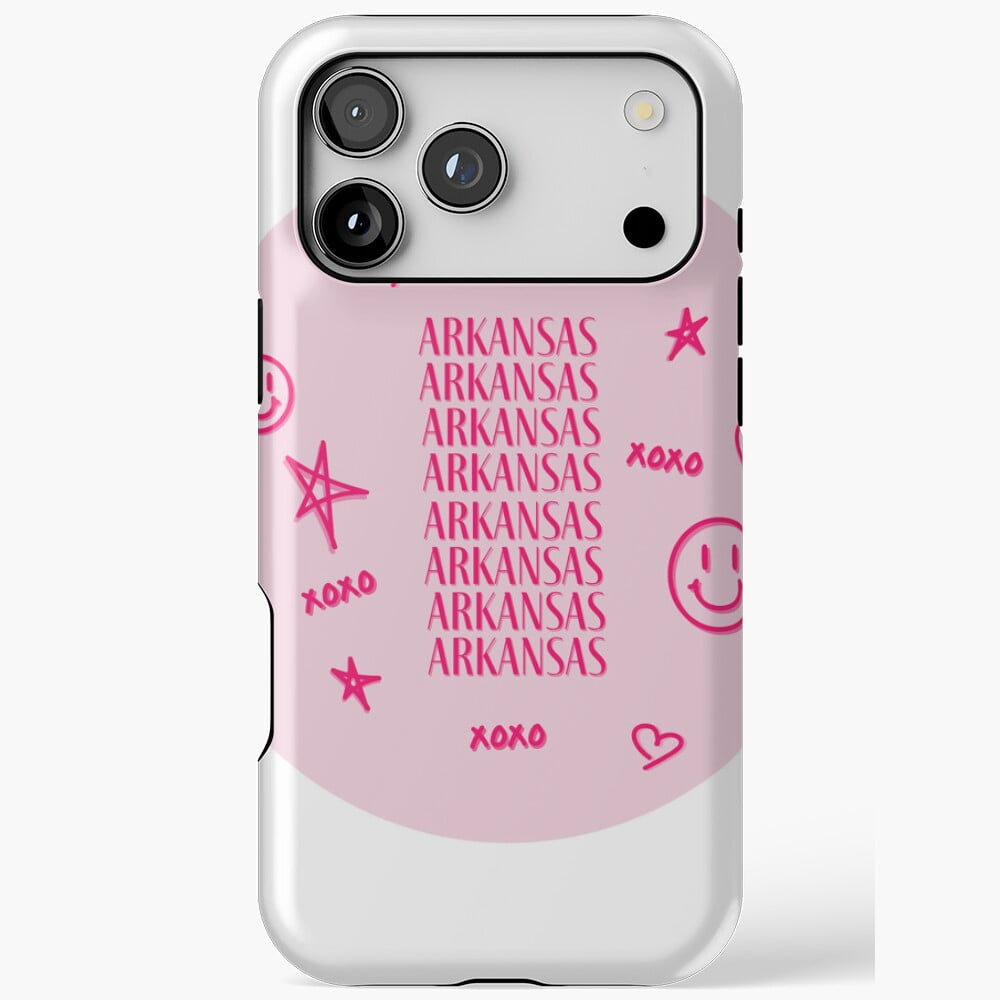 Arkansas Game Spirit Pink Button Inspired Design for iPhone Case 17 ...