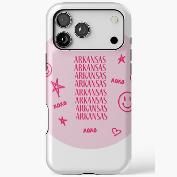 Arkansas Game Spirit Pink Button Inspired Design for iPhone Case 17 ...