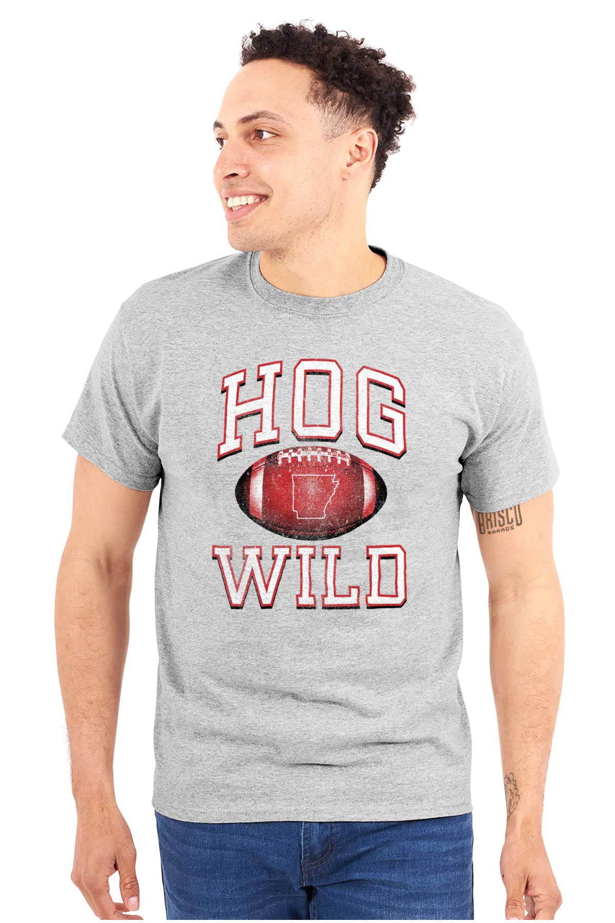 Arkansas Hog Wild AR Gameday Pride Plus Size Crewneck Graphic Tee Shirt ...