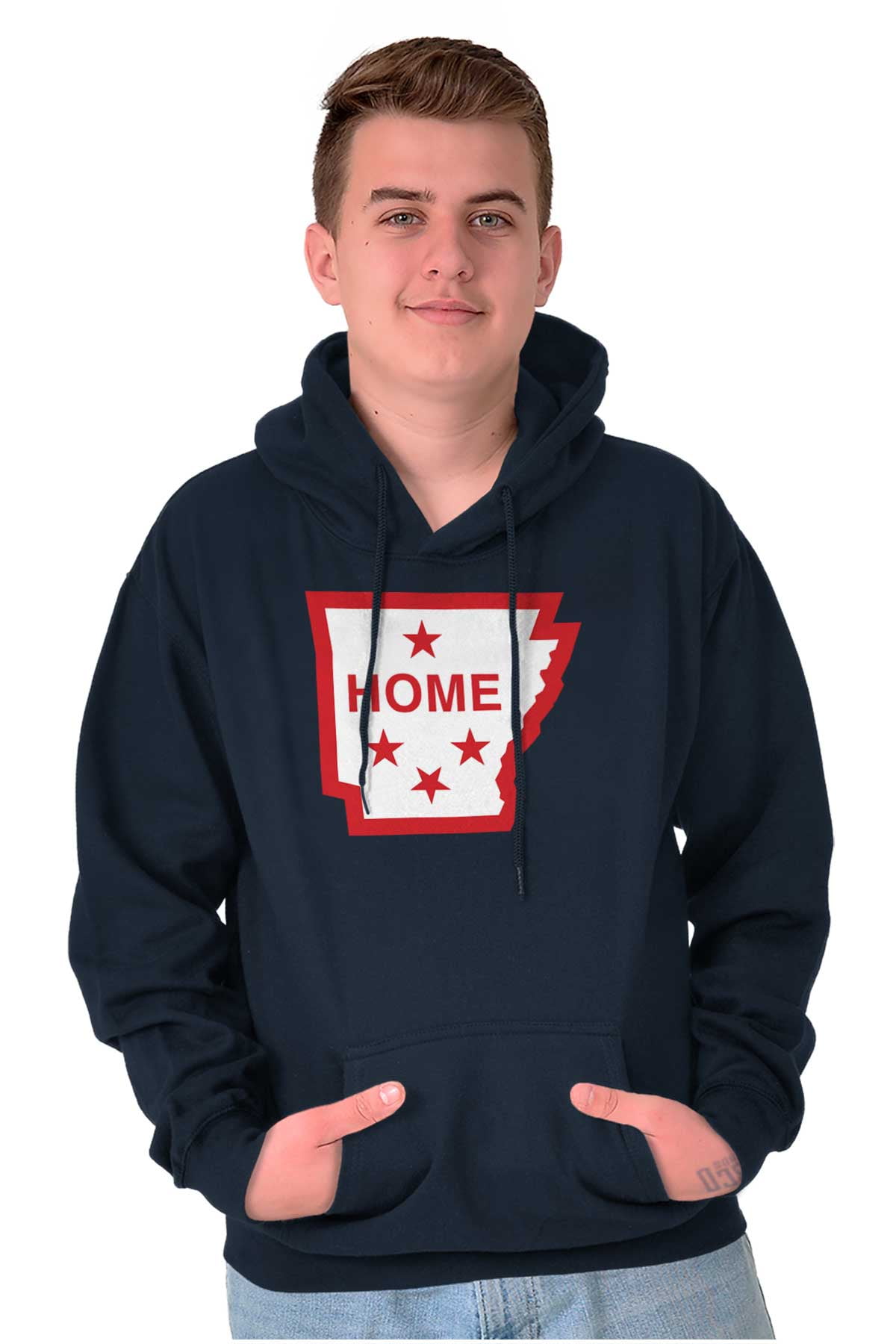 Arkansas Home State Pride Map Flag Unisex Plus Fleece Graphic Hoodie ...