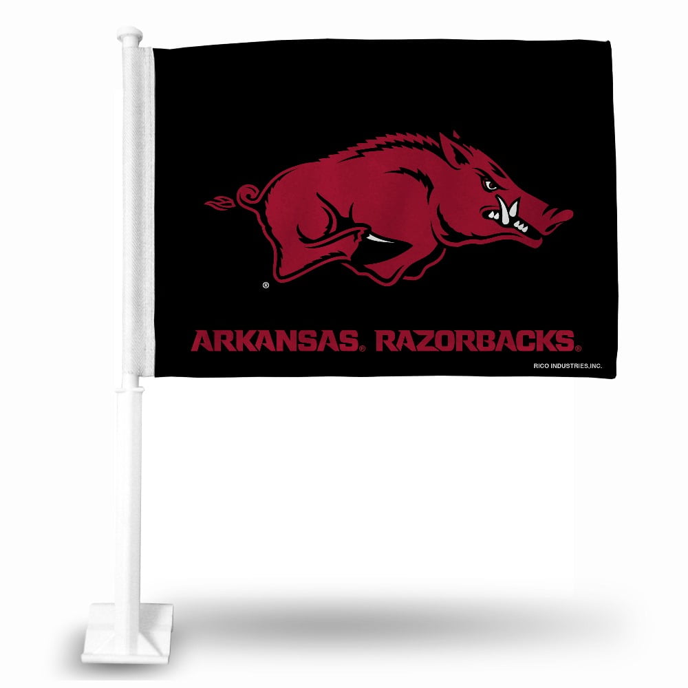 Arkansas-Razorback's 14x19 Double Sided Window Mount Car Flag - Walmart.com