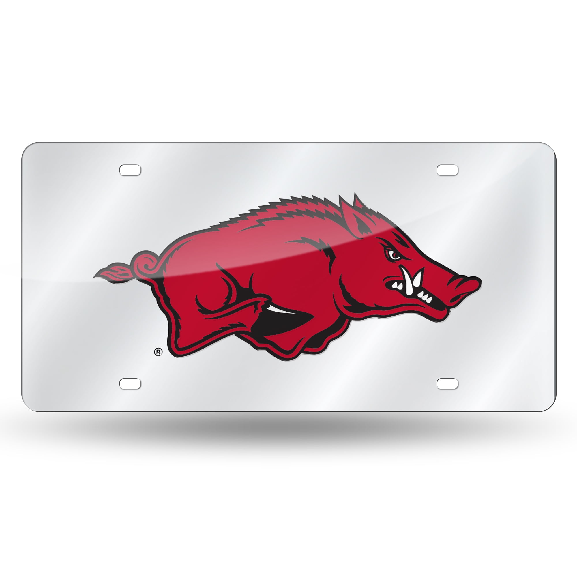 Arkansas NCAA Razorbacks Mirrored Laser Cut License Plate Laser Tag ...