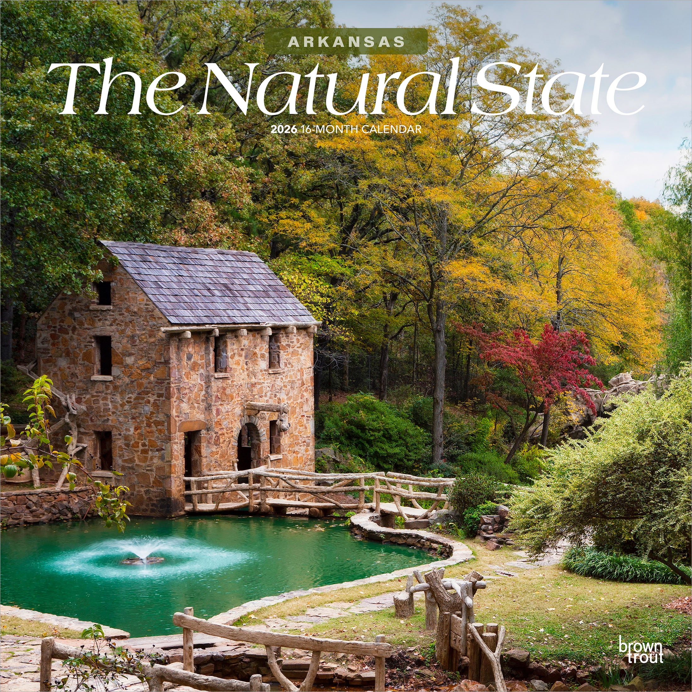 Arkansas Places | 2026 12x24" (Hanging) Wall Calendar | Plastic-Free ...