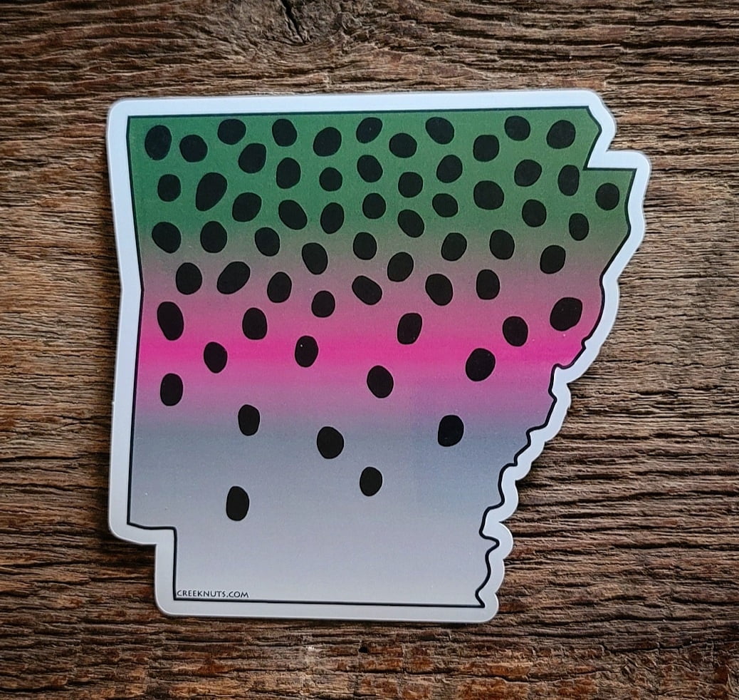 Arkansas Rainbow Trout Skin Sticker Decal - Walmart.com