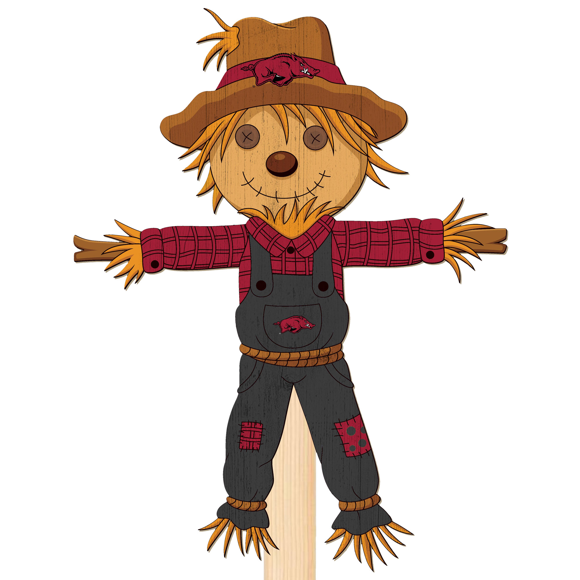 Arkansas Razorbacks 12" Scarecrow Yard Stake - Walmart.com