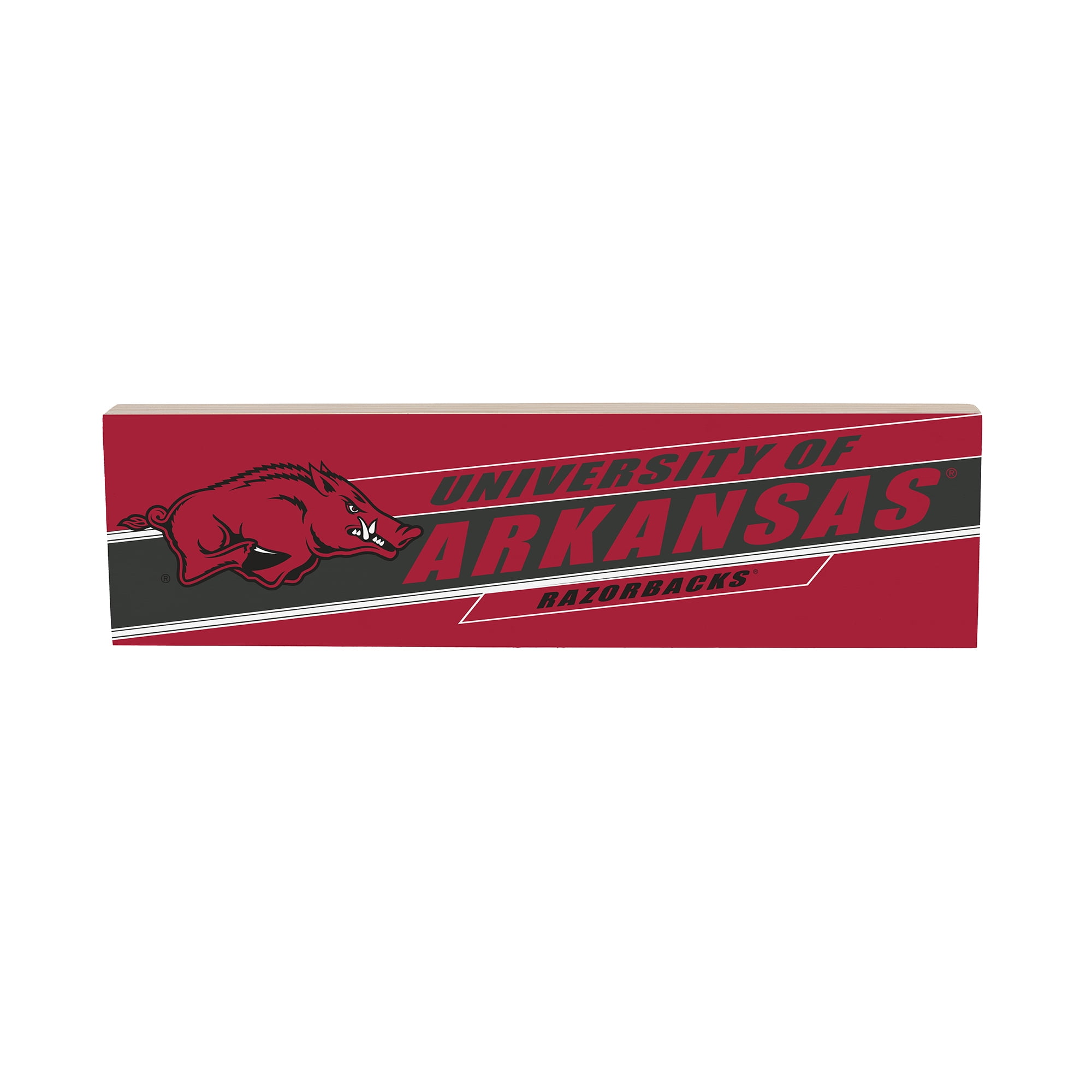 Arkansas Razorbacks 5" x 18" Shadow Logo Wood Mantle Sign - Walmart.com