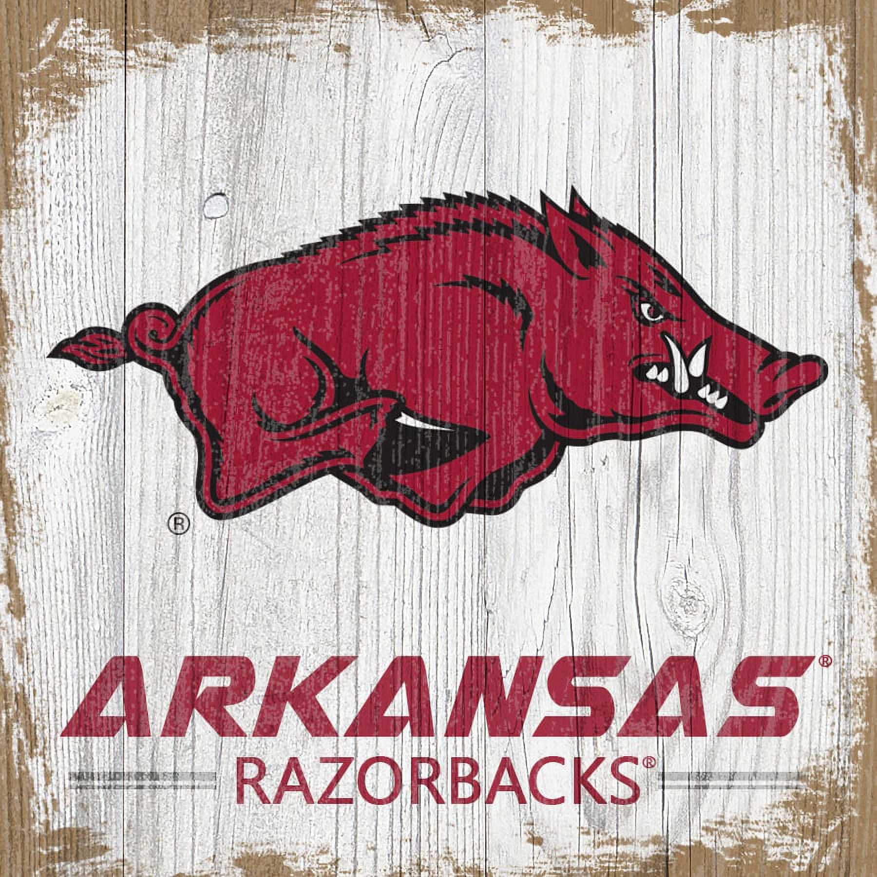 Arkansas Razorbacks 6'' x 6'' Team Logo Block - Walmart.com
