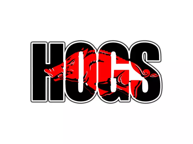 Arkansas Razorbacks Hogs Logo #1 Waterproof Sticker Phone Decal Water ...