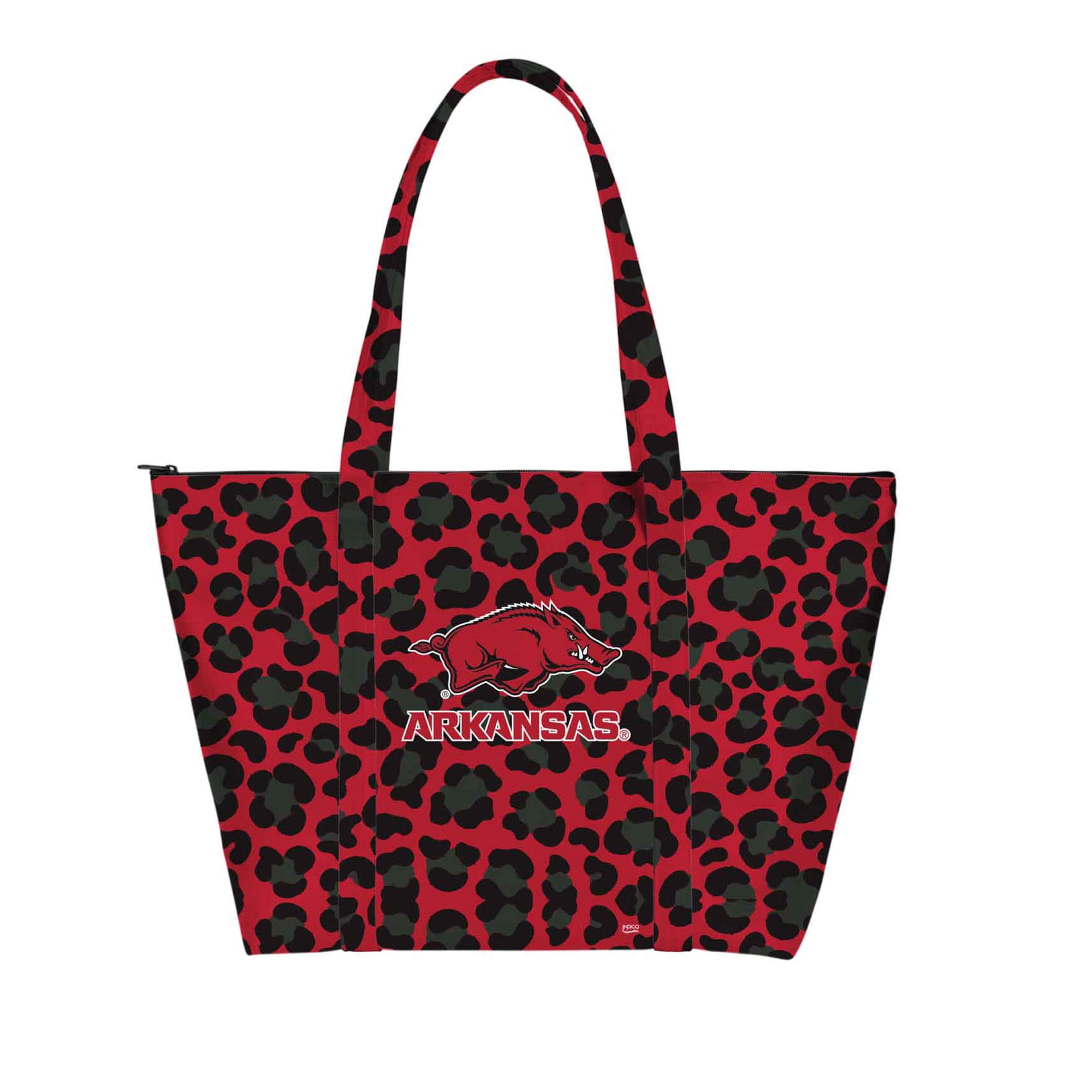 Arkansas Razorbacks Leopard Weekender Tote Bag - Walmart.com