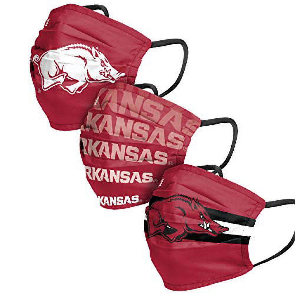 Arkansas Razorbacks NCAA Mens Matchday Face Cover Masks - 3 Pack ...