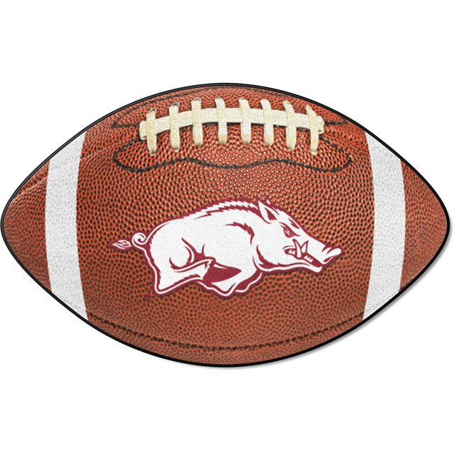 Arkansas Razorbacks Official NCAA 22 inch x 35 inch Football Mat by ...