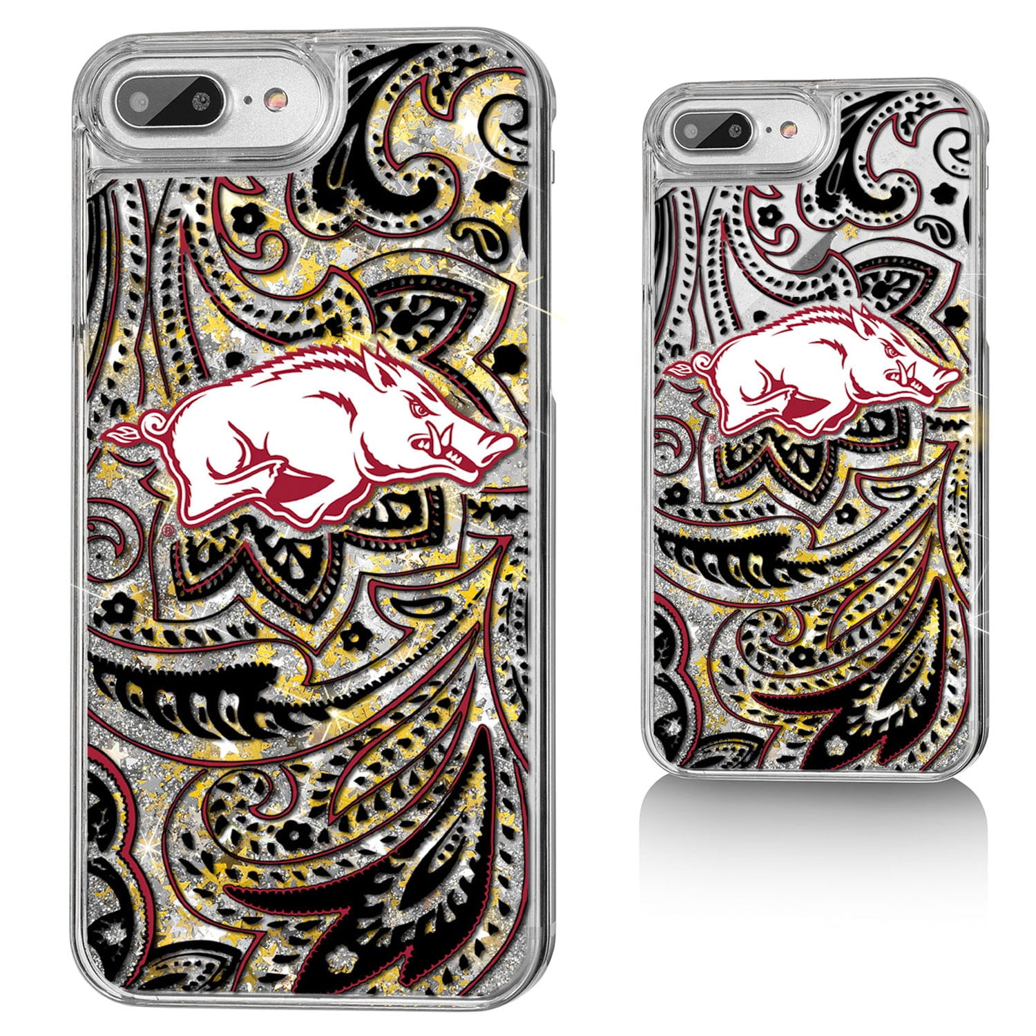 Arkansas Razorbacks iPhone Glitter Paisley Design Case - Walmart.com