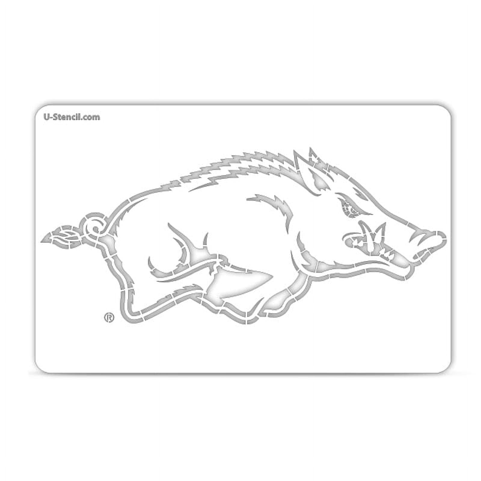 Arkansas Razorbacks Primary Logo Tailgater Logo Stencil - Walmart.com