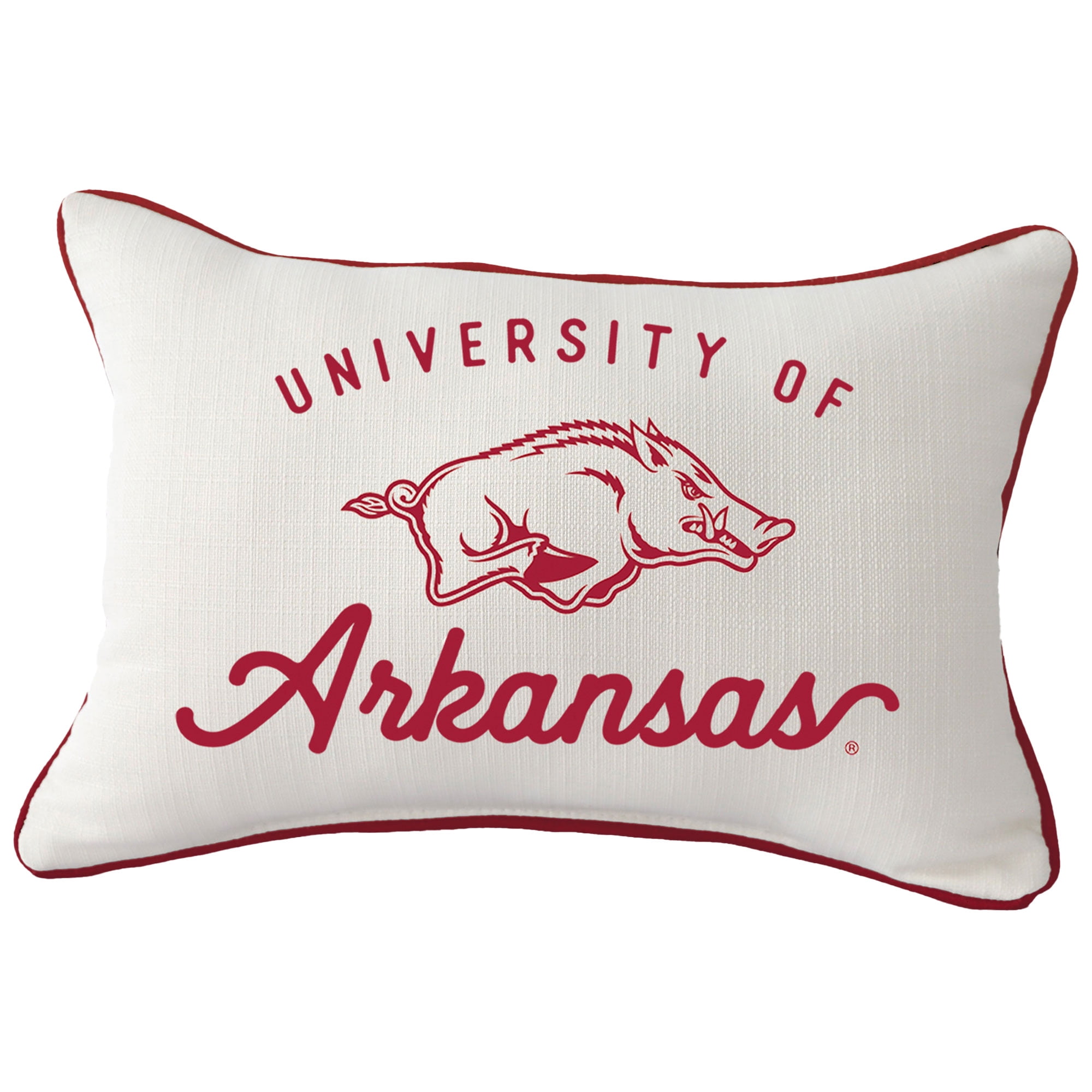 Arkansas Razorbacks Retro Rectangular Piped Pillow - Walmart.com