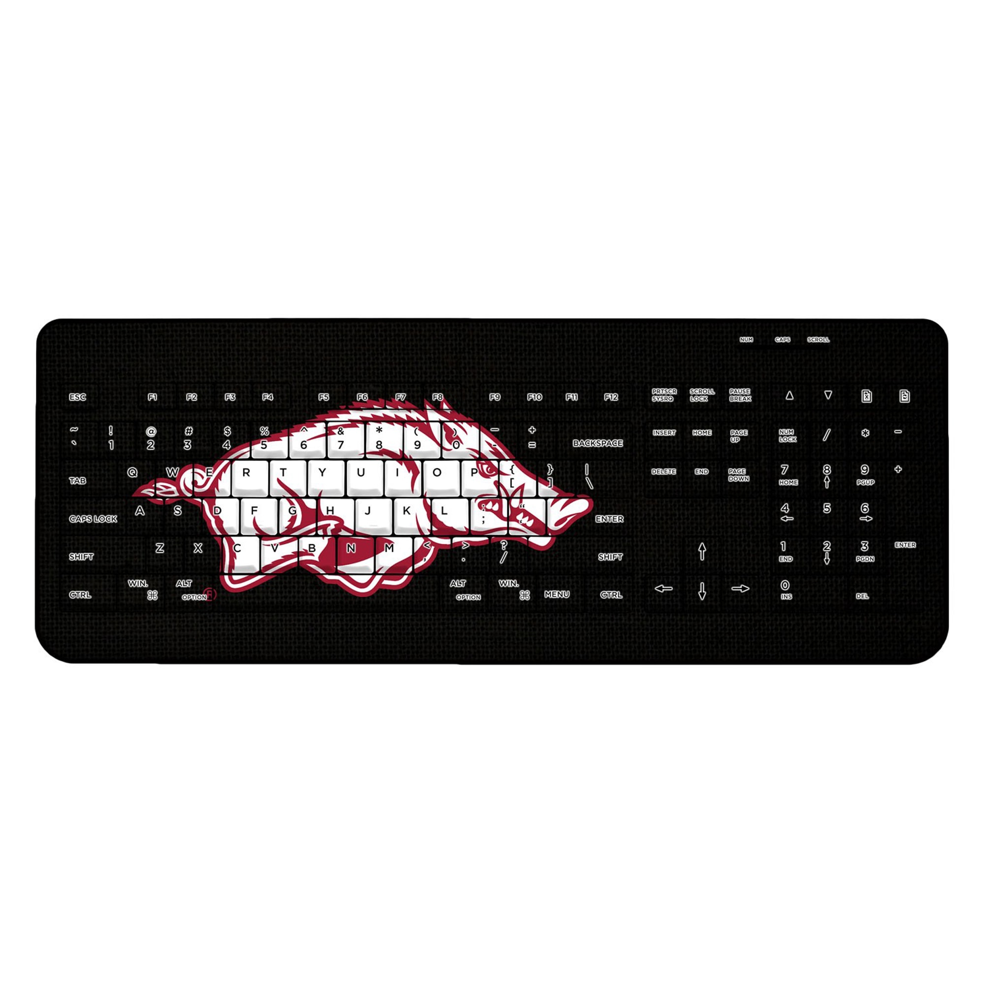 Arkansas Razorbacks Solid Design Wireless Keyboard - Walmart.com