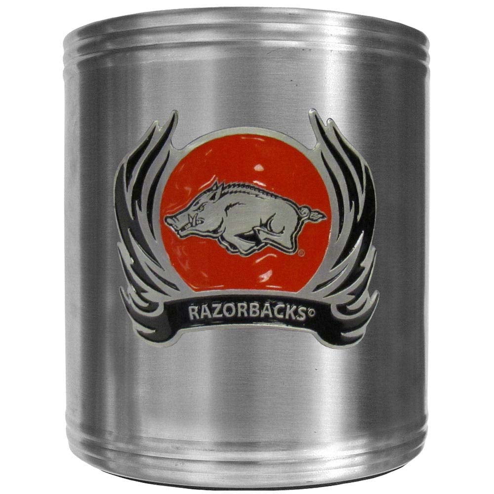 Arkansas Razorbacks Steel Can Cooler Flame Emblem (F) - Walmart.com