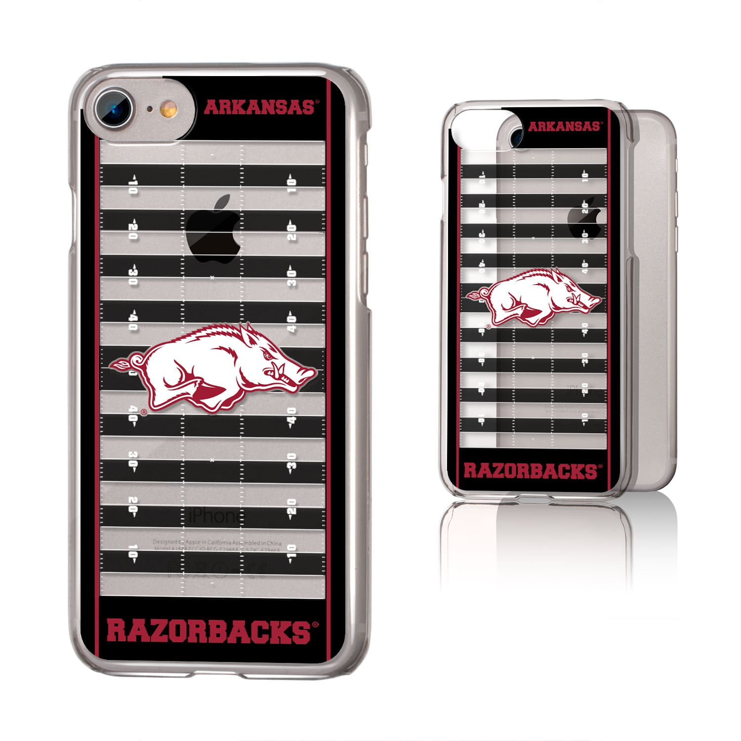 Arkansas Razorbacks iPhone Clear Football Field Design Case - Walmart.com