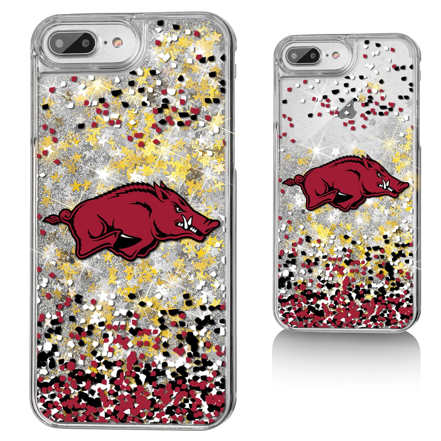 Arkansas Razorbacks iPhone Glitter Confetti Design Case - Walmart.com