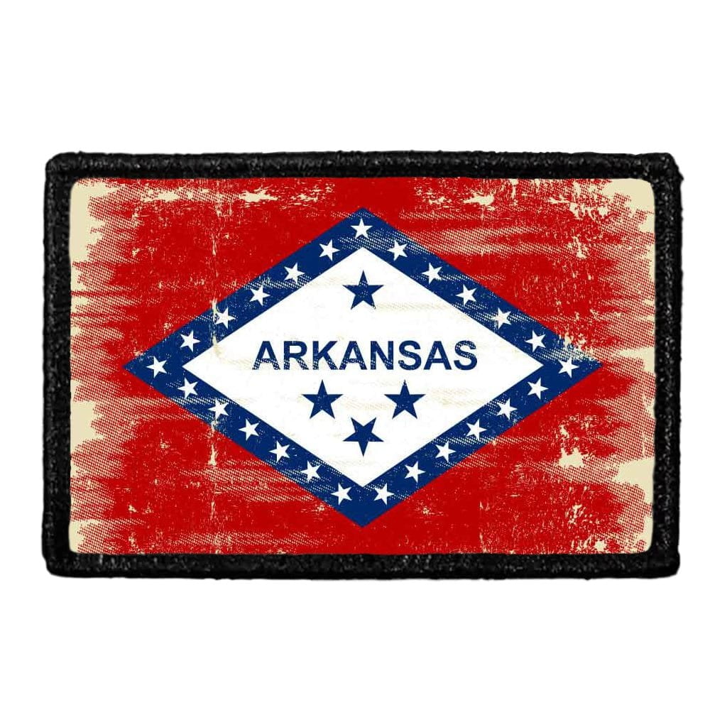 Arkansas State Flag - Color - Distressed - Removable Patch - Walmart.com