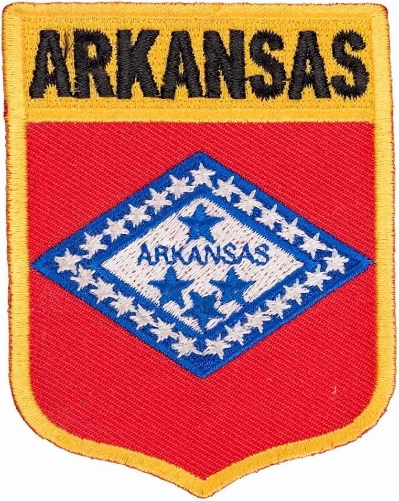 Arkansas State Flag Shield Patch, United States of America Patches ...