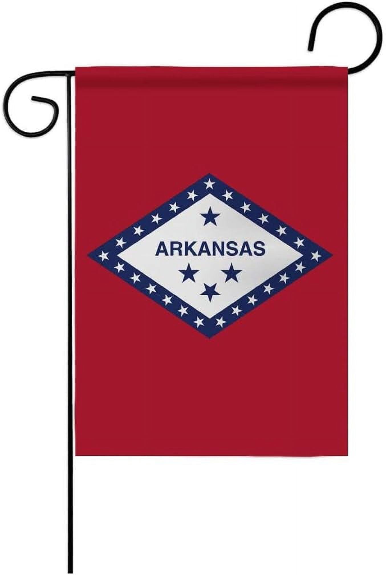 Arkansas State Garden Flags 12.5 * 18 Inches Double Sided Vivid Color ...