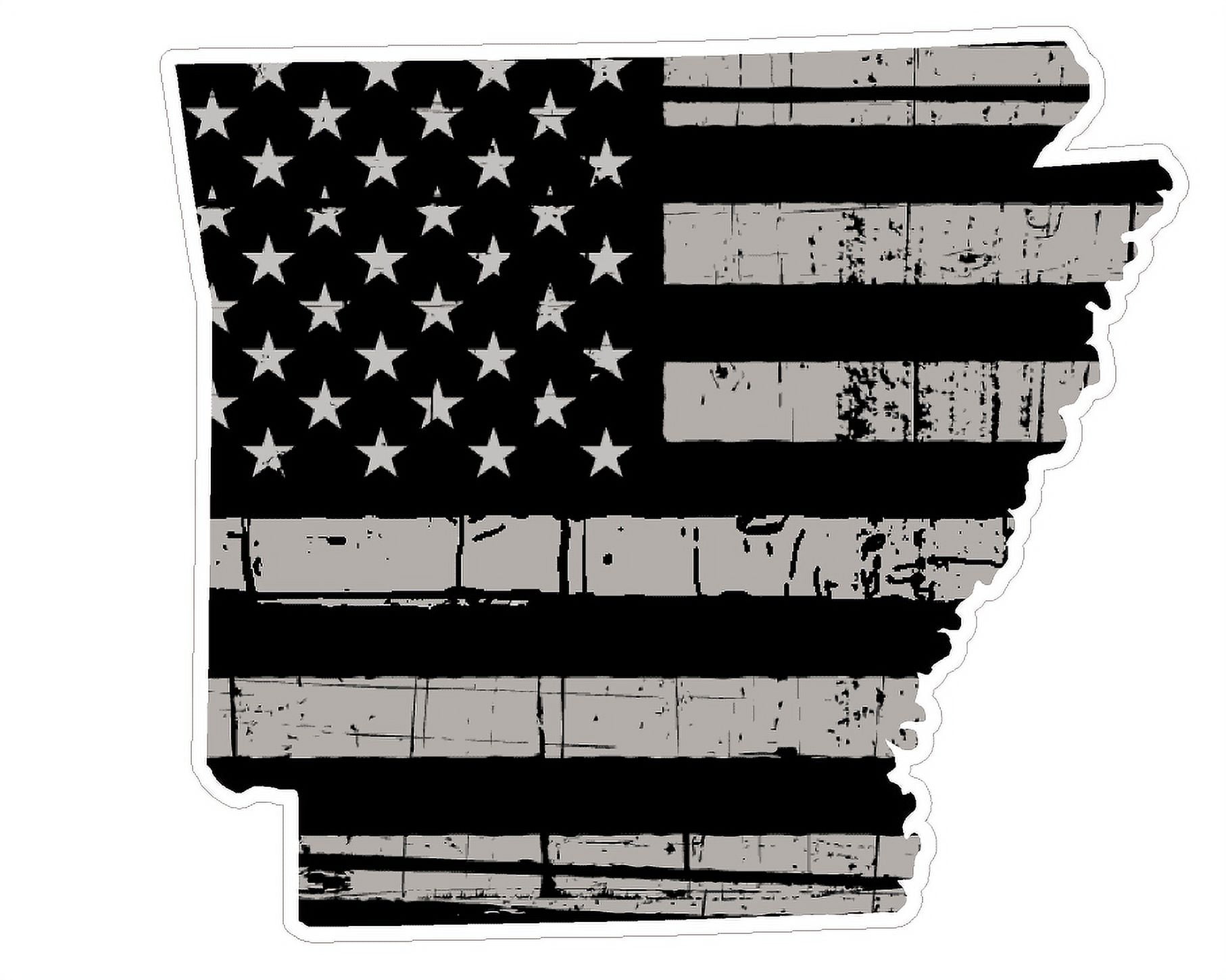 Arkansas State (N6) Distressed Flag Vinyl Decal Sticker Car/Truck ...