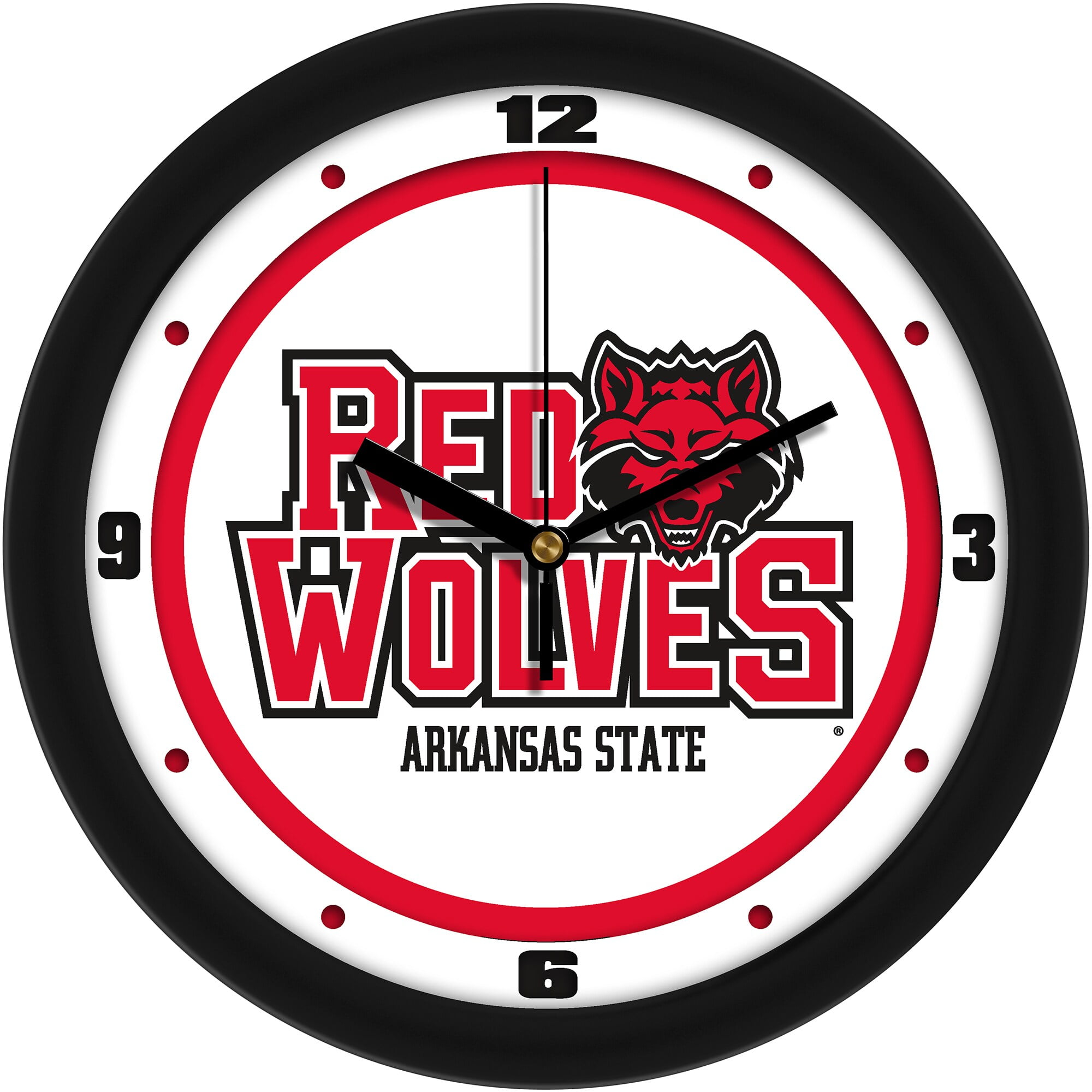 Arkansas State Red Wolves 11.5'' Suntime Premium Glass Face Traditional ...