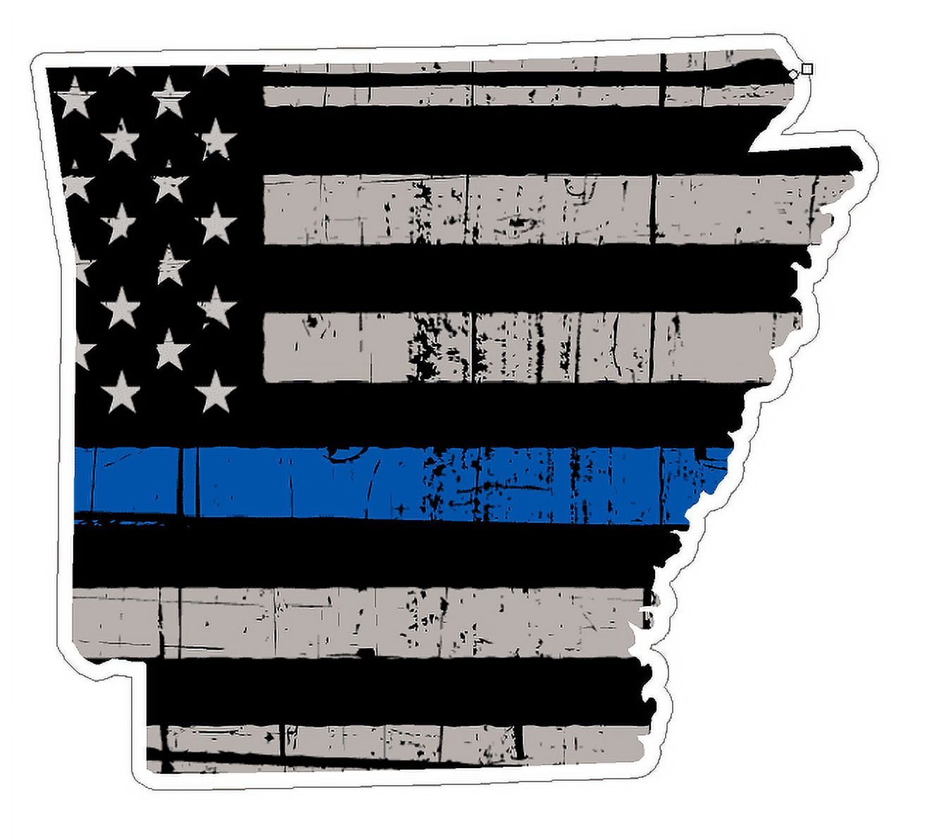 Arkansas State (V6) Thin Blue Line Vinyl Decal Sticker Car/Truck Laptop ...