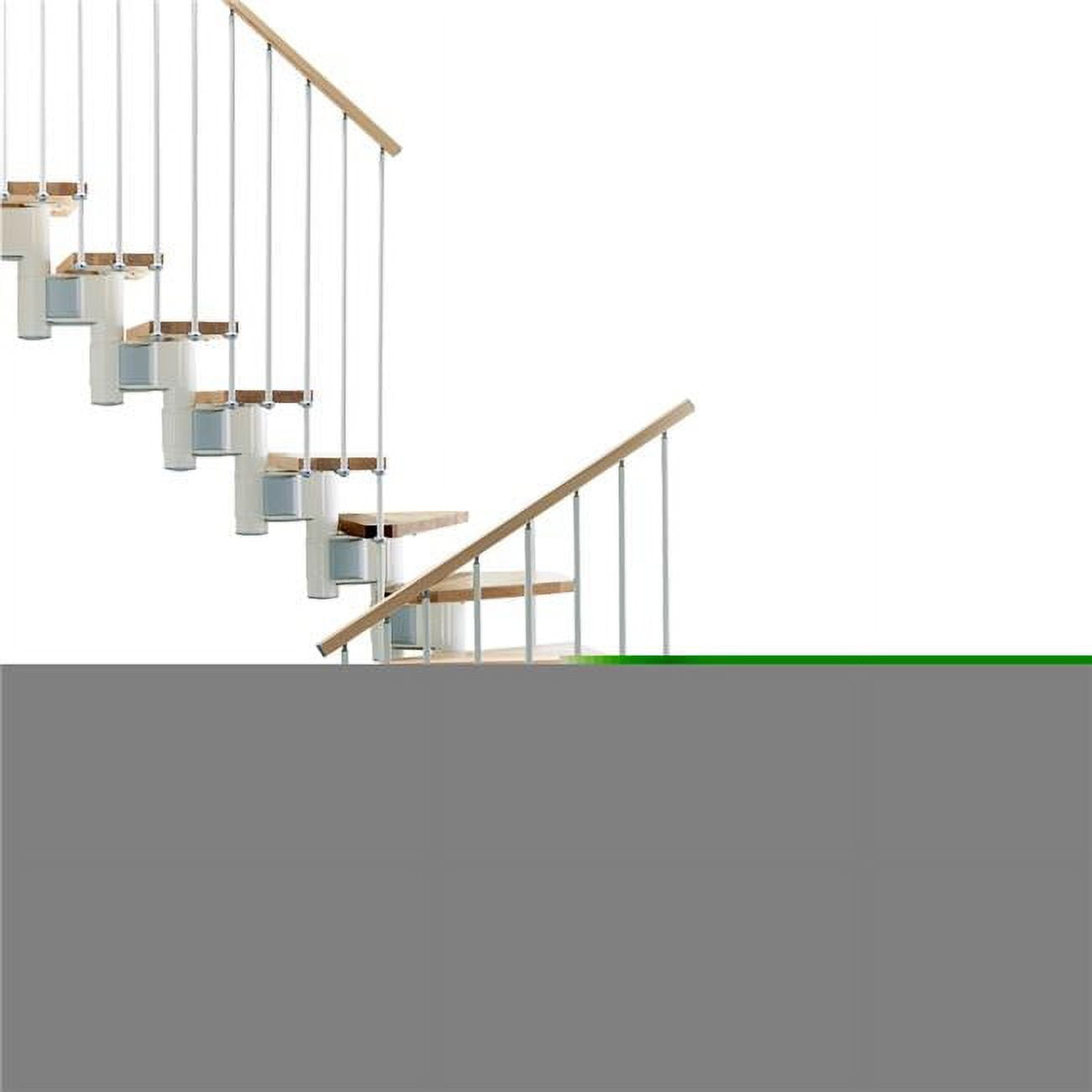 Arke 29 in. Kompact Modular Staircase U Kit - White - 29in. - Walmart.com