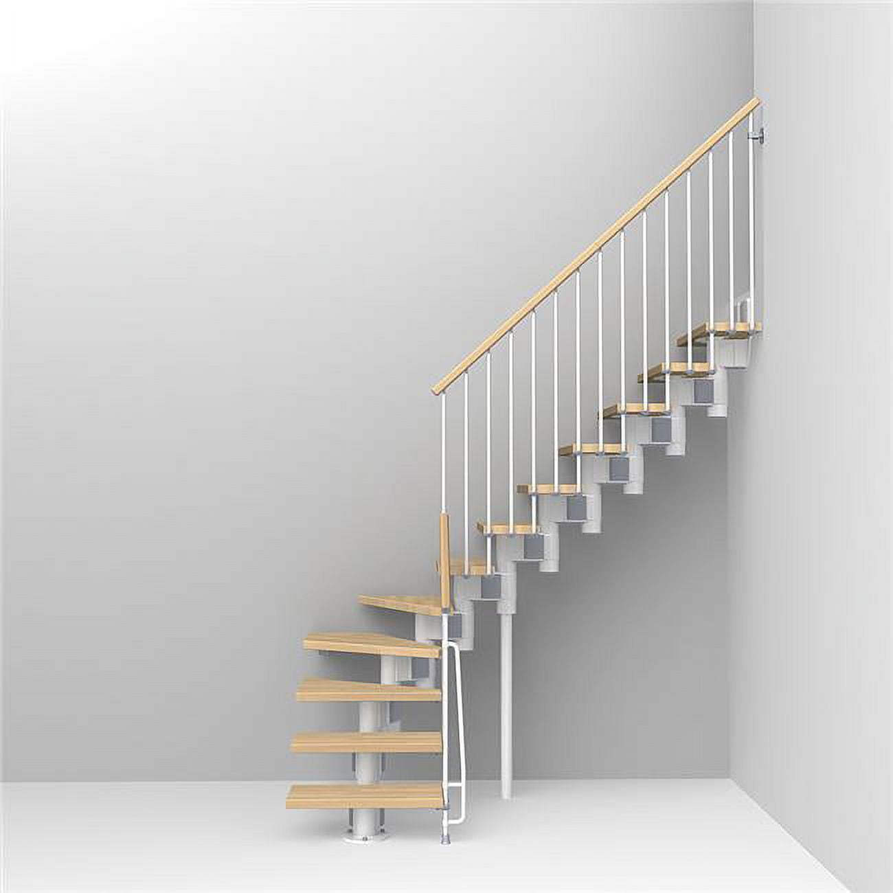 Arke 35 in. Kompact Modular Staircase L Kit - White - 35in. - Walmart.com