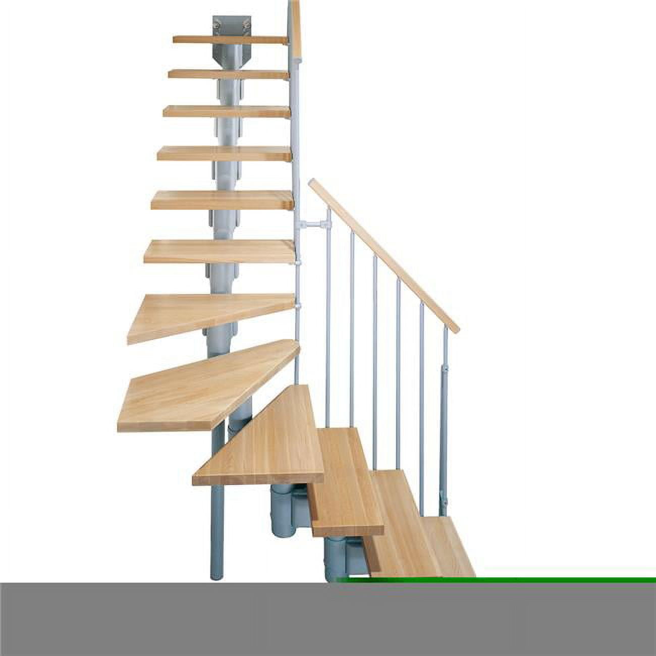 Arke K35025 35 in. Kompact Modular Staircase L Kit, Gray - Walmart.com