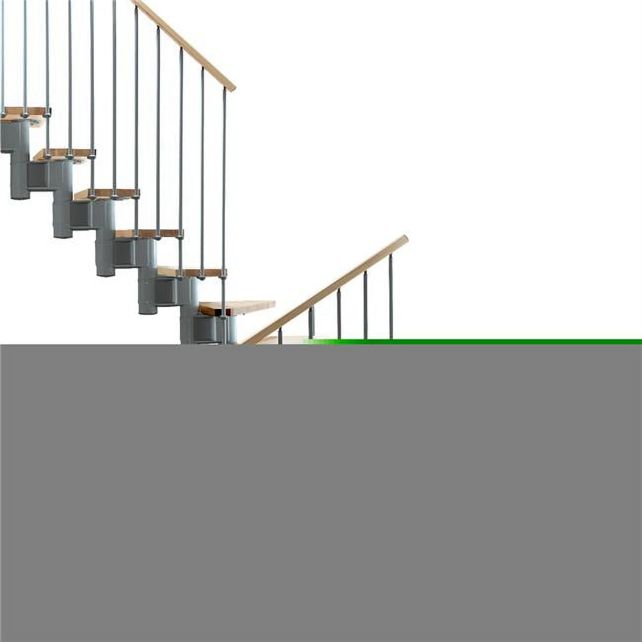 Arke K35028 35 in. Kompact Modular Staircase U Kit, Gray - Walmart.com